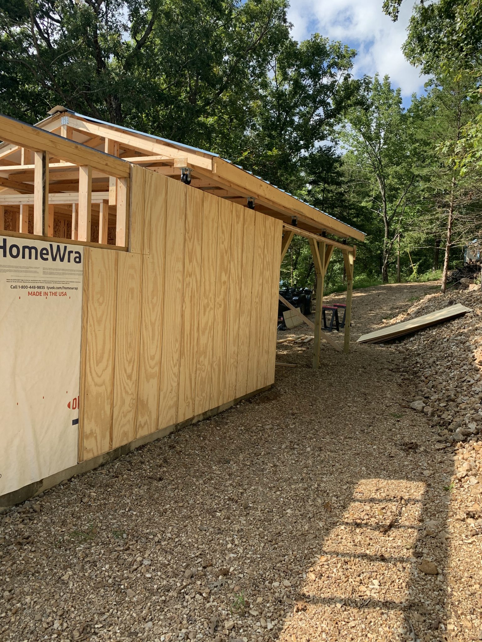 Sheathing, Tyvek, siding and wall “flaps”